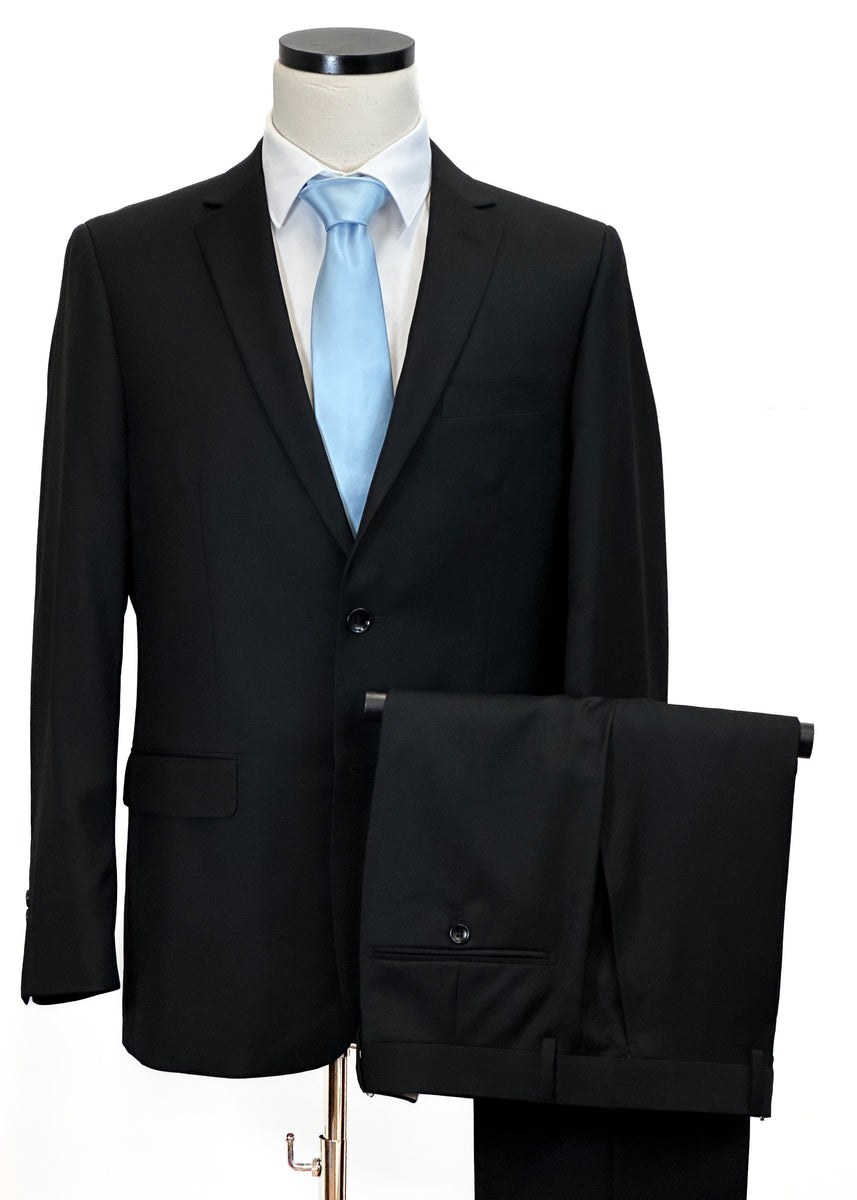 Black Slim Fit Suit – Rome's Tuxedos & Suits