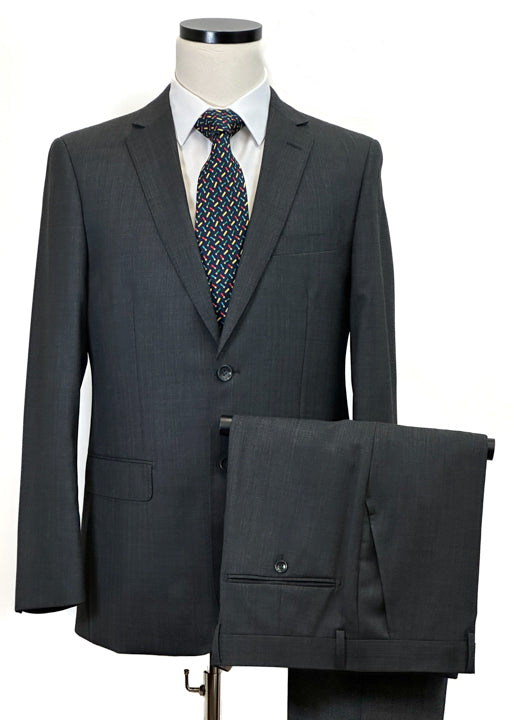Charcoal Herringbone Modern Fit Suit – Rome's Tuxedos & Suits