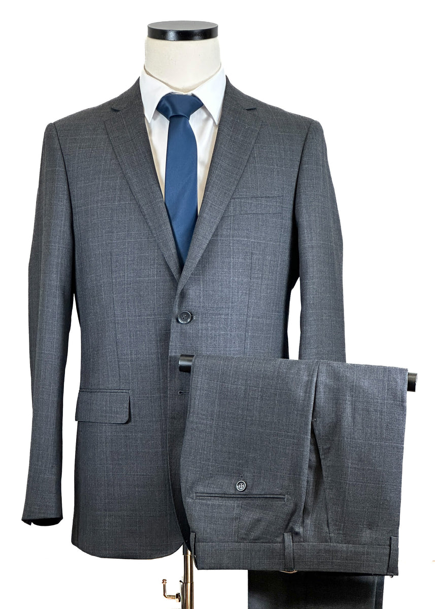 Charcoal Plaid Modern Fit Suit – Rome's Tuxedos & Suits