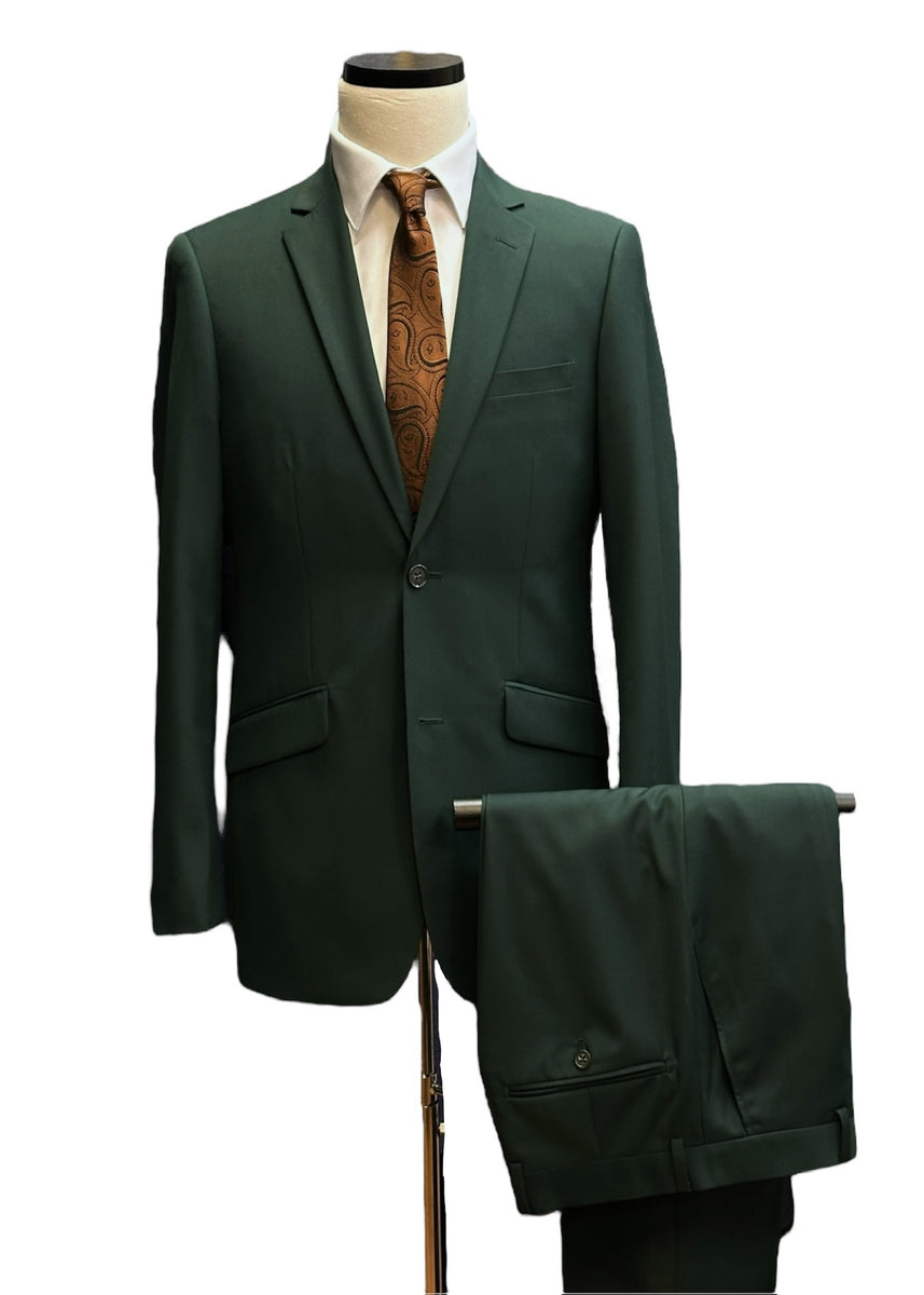 Hunter Green Slim Fit Suit – Rome's Tuxedos & Suits