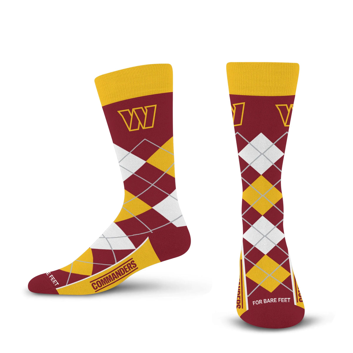Washington Commanders Argyle Socks – Rome's Tuxedos & Suits