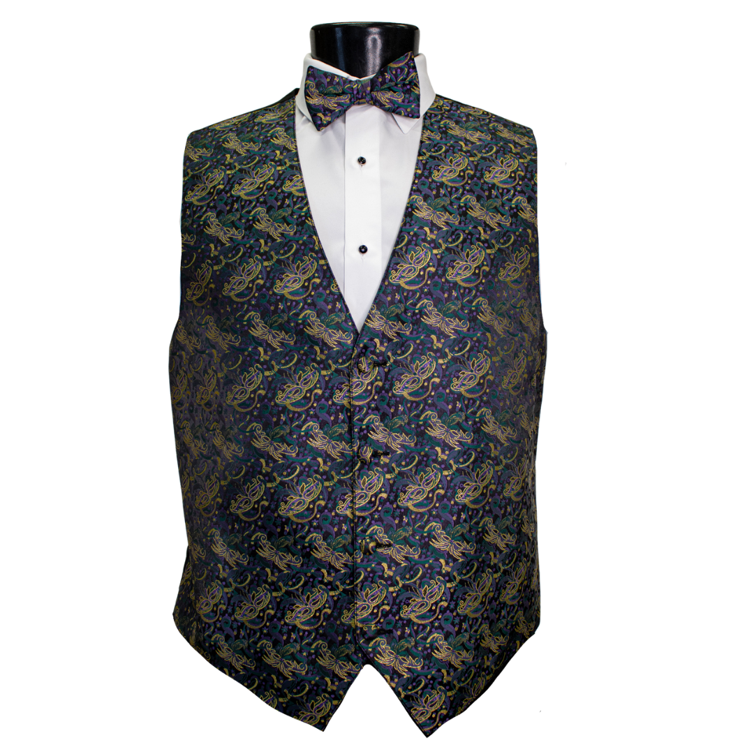Mardi Gras Masquerade Vest – Rome's Tuxedos & Suits