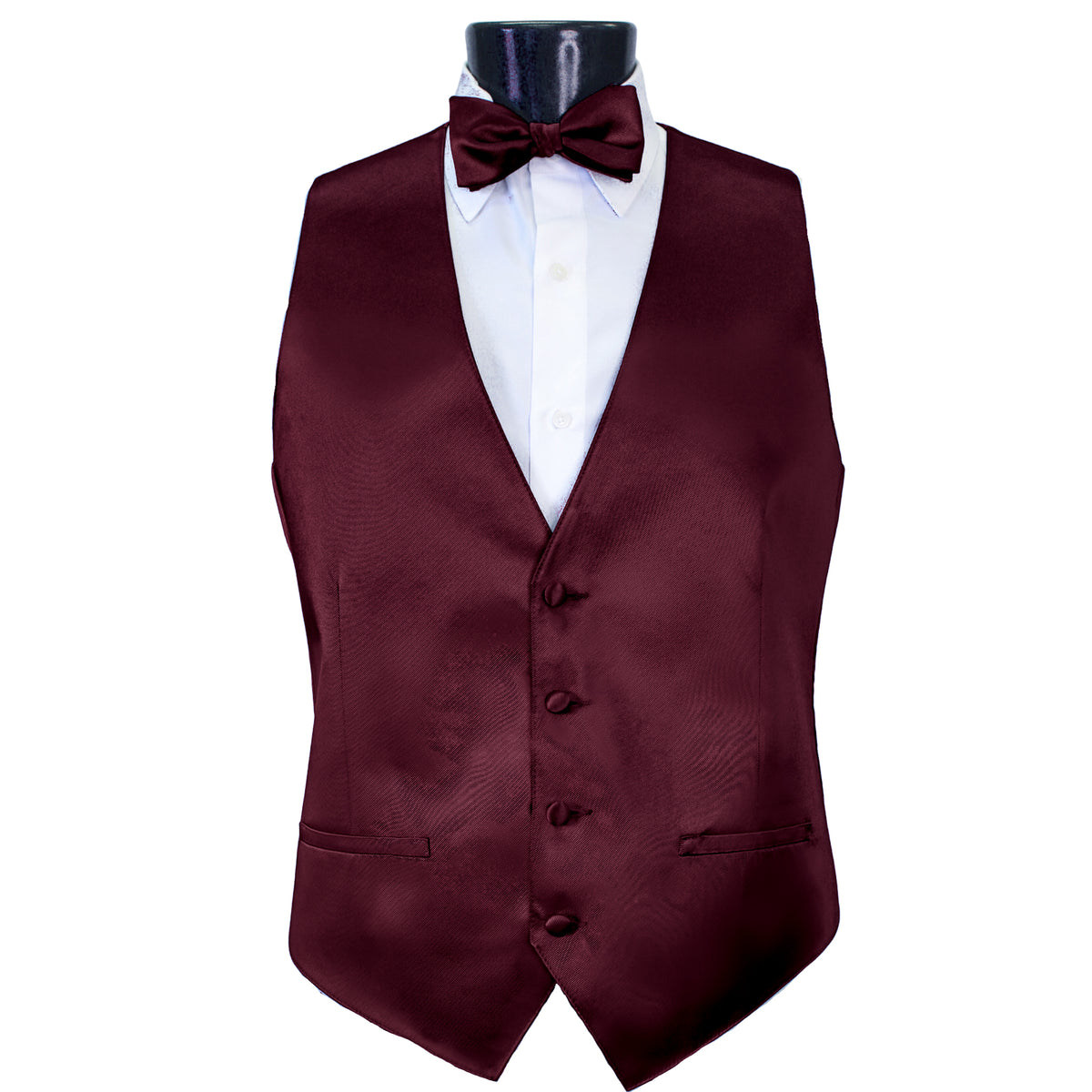 Merlot Modern Solid Vest – Rome's Tuxedos & Suits