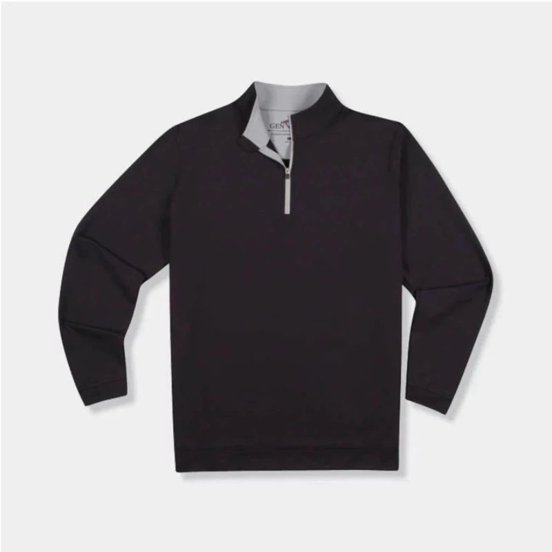 Black Genteal Performance Quarter Zip – Rome's Tuxedos & Suits